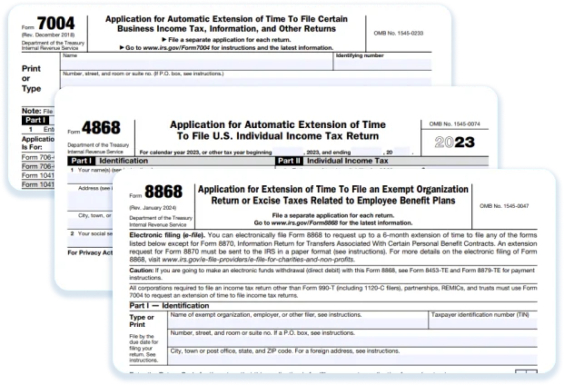 IRS & State Tax Extension Solution for Business