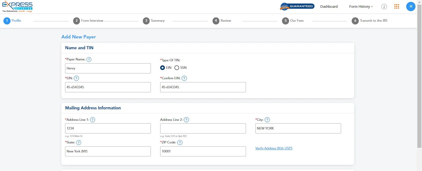E-File IRS Form 8809 | Extension Form 8809 Online